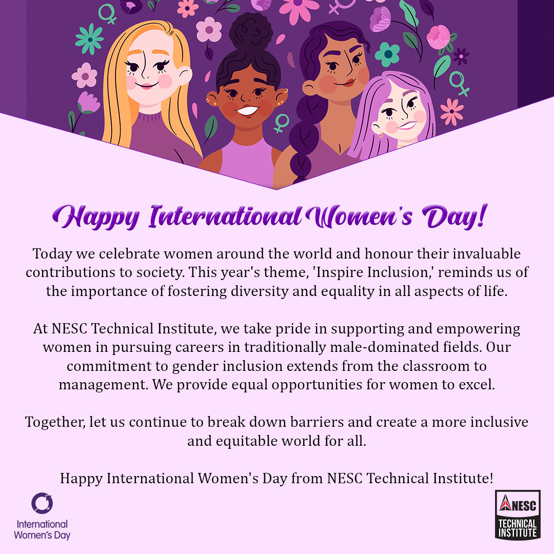 Happy International Women’s Day 2024 - NESC Technical Institution